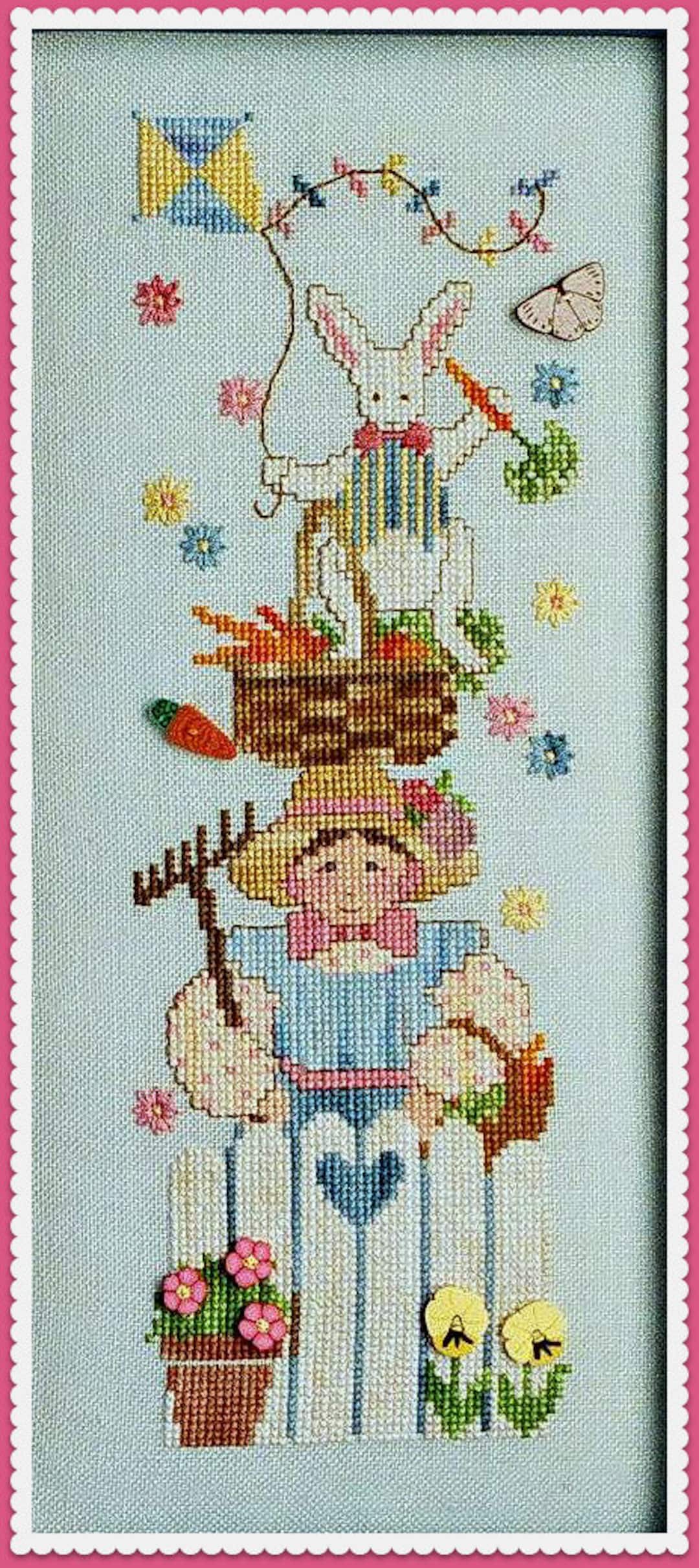 SPRING STACK; Pattern for Cross Stitch; Instant PDF Download; Gardener ...