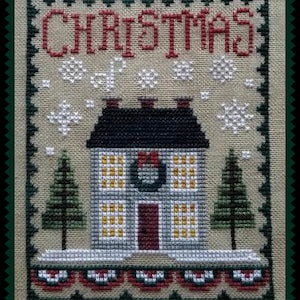 CHRISTMAS HOUSE TRIO; Digital Pattern for Cross Stitch; Instant ...