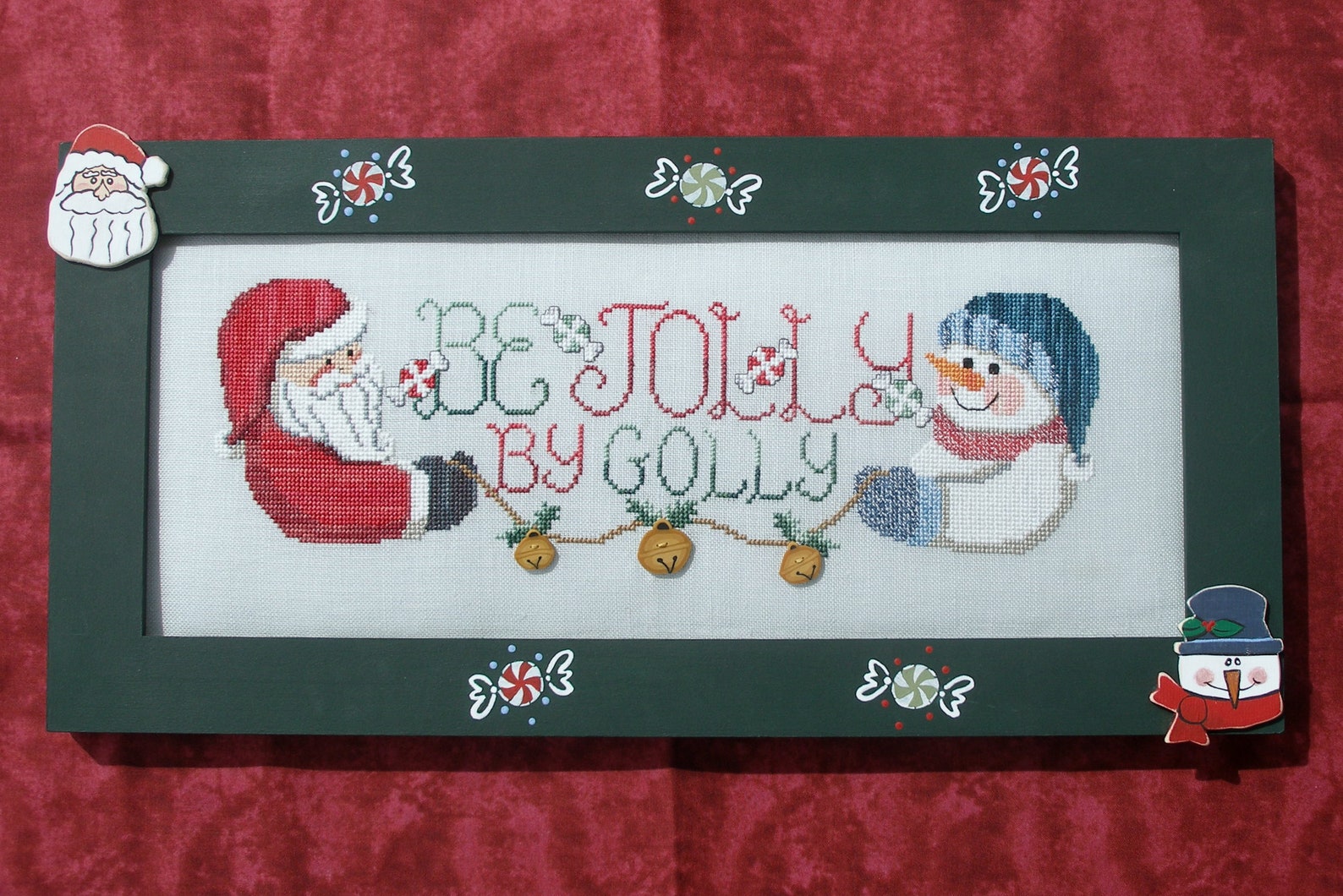 Be JOLLY, by GOLLY; Downloadable Pattern for Counted Cross Stitch; Cute ...