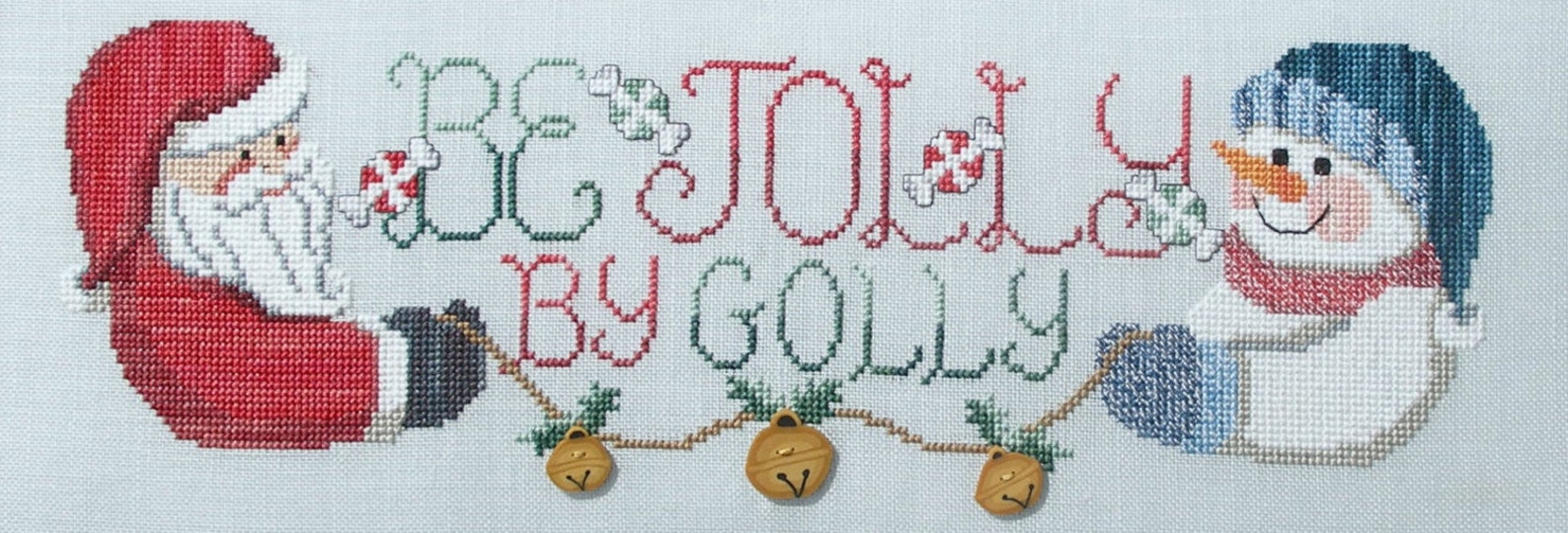 Be JOLLY, by GOLLY; Downloadable Pattern for Counted Cross Stitch; Cute ...