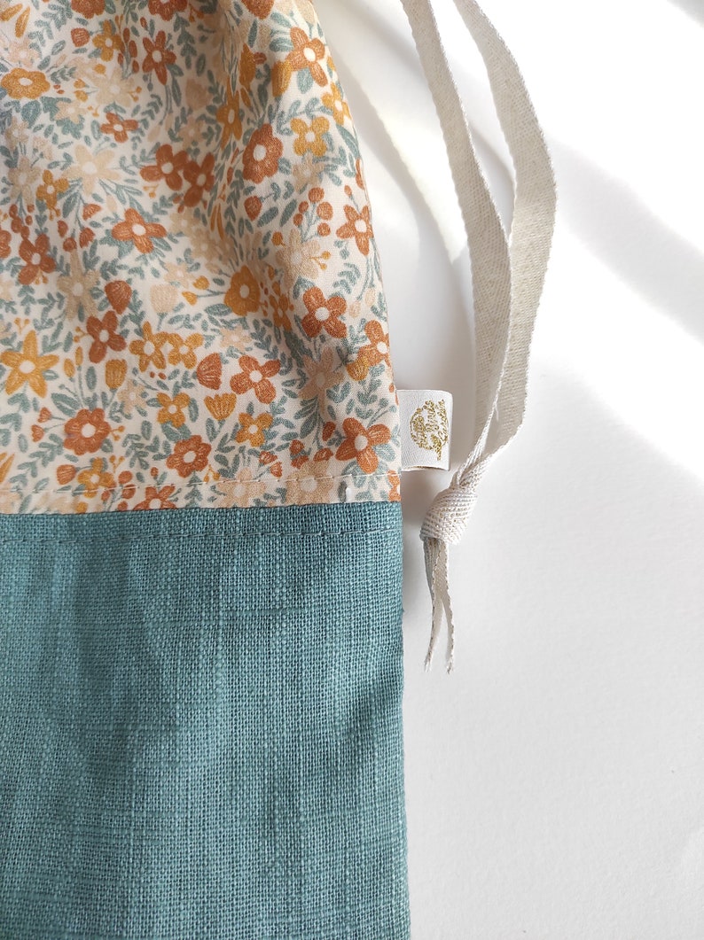 Bag Made of Cotton Poplin Fabric and Oekotex Linen Fabric. - Etsy