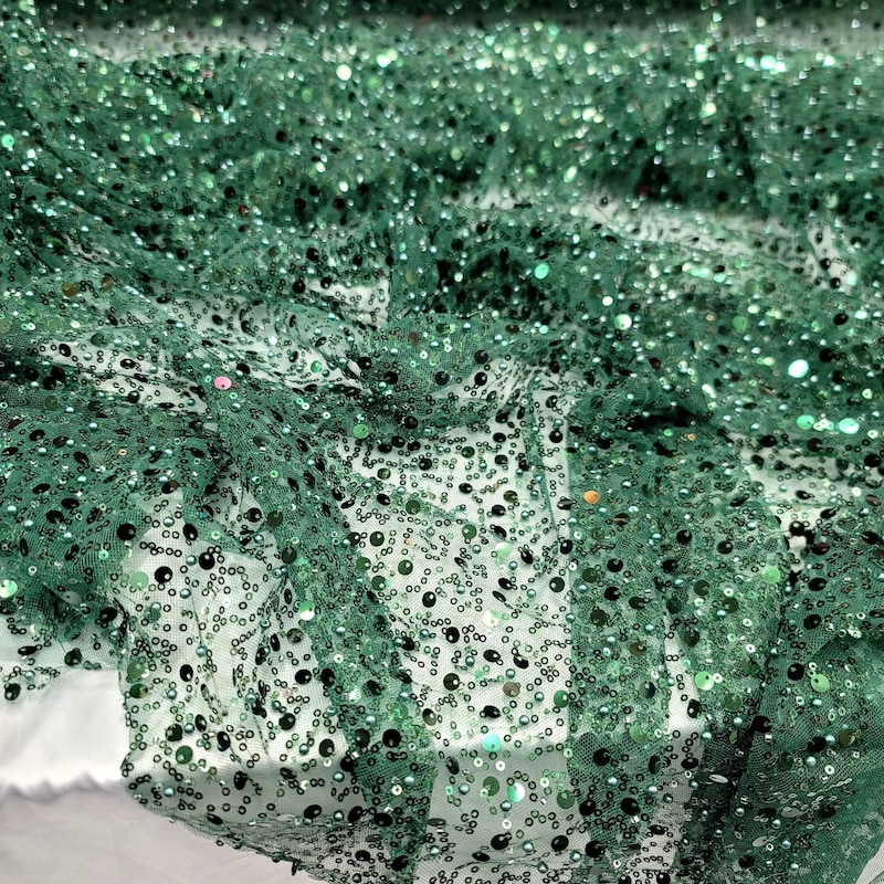Green Lace Fabric - Etsy