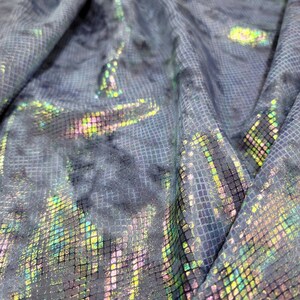 Lavender Iridescent Stretch Skin Snake Spandex Fashion Shimmer Dancer ...