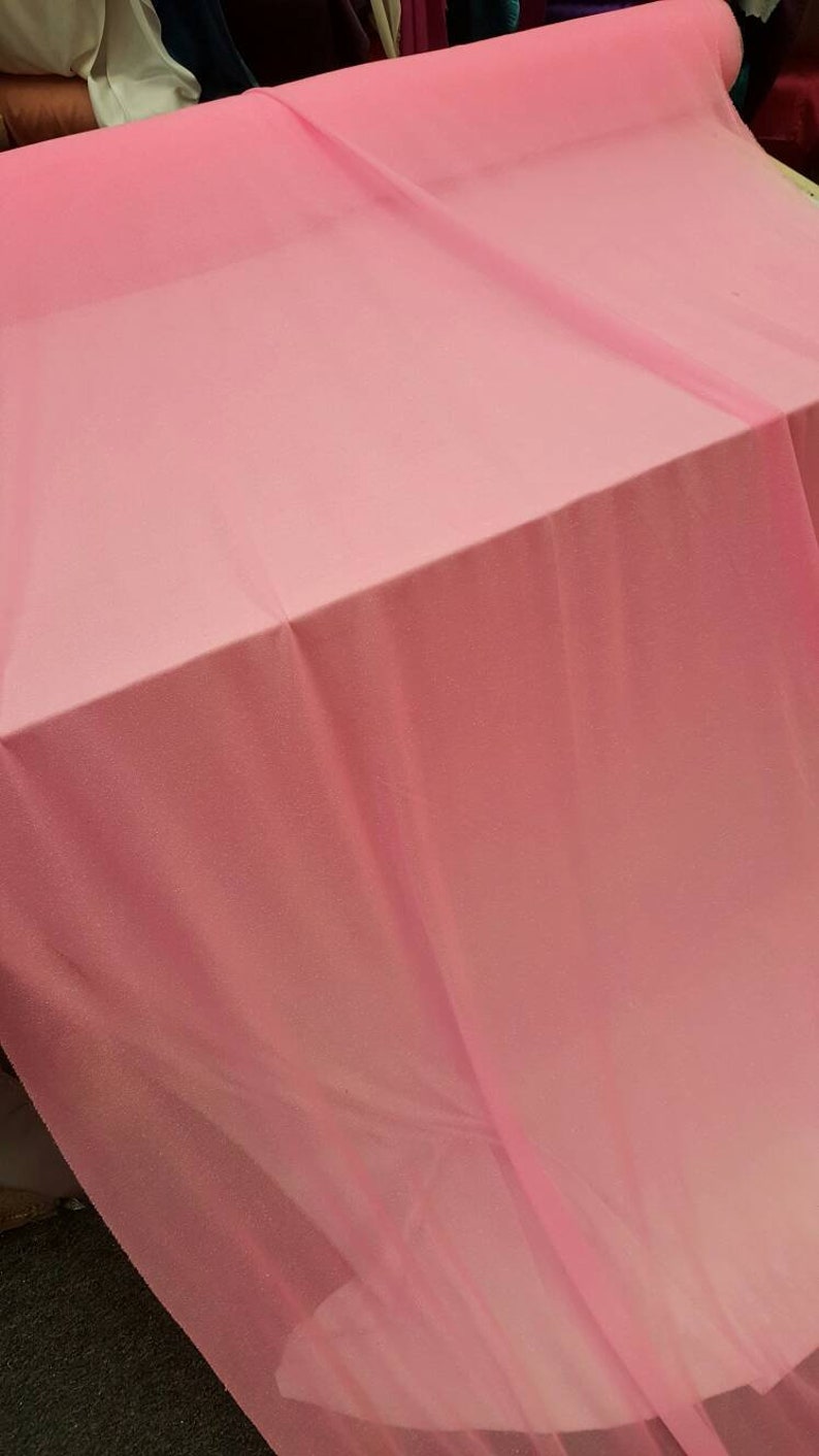 Pink Sparkly Stretch Lame Fabric Sold by the Yard Ligth Weight ...
