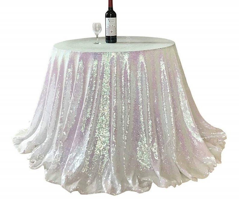 108 Round Sparkly Sequin Table Cloth Sequin Table Cloth | Etsy