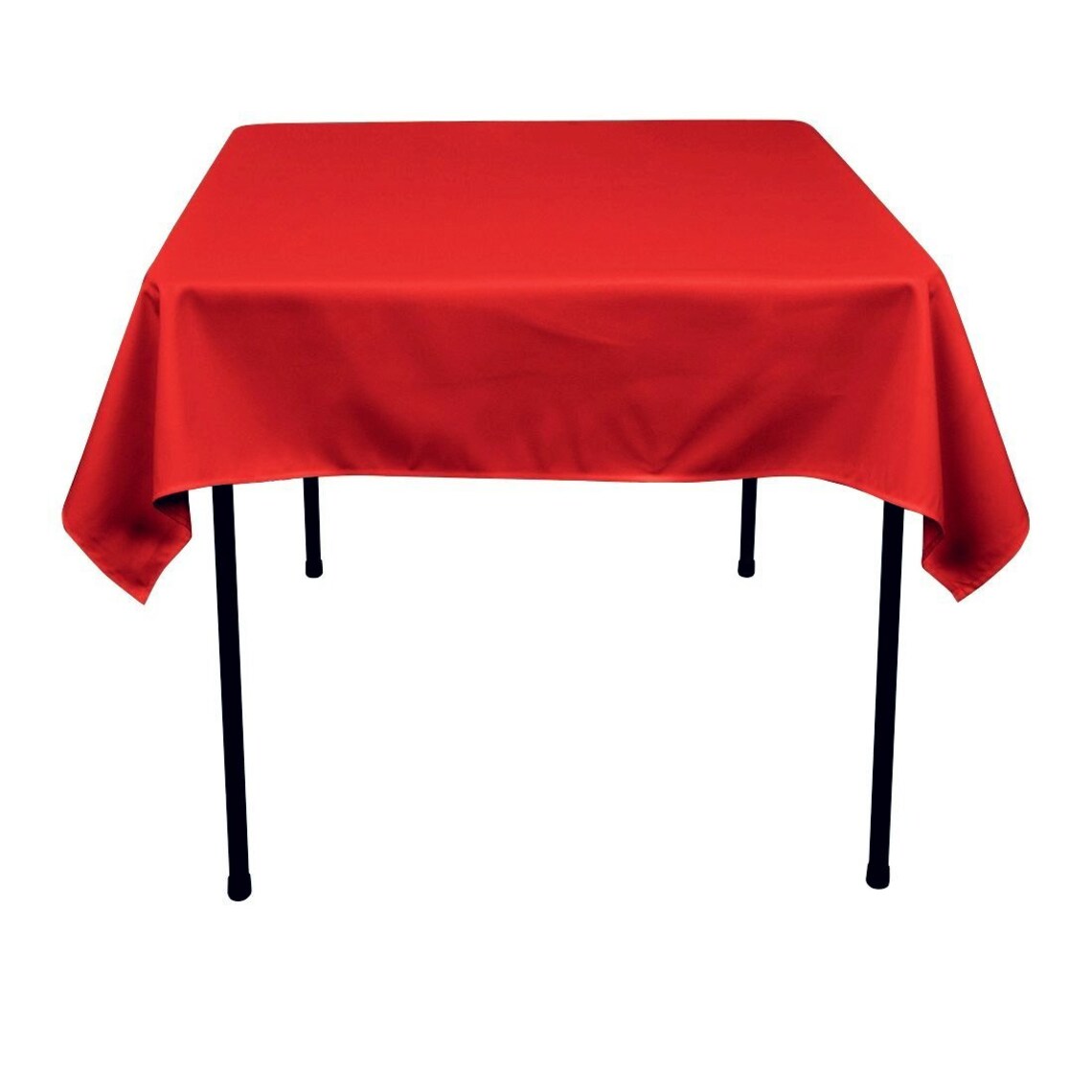 54 X 54-inch Seamless Red Rectangular Polyester Tablecloth for Wedding ...