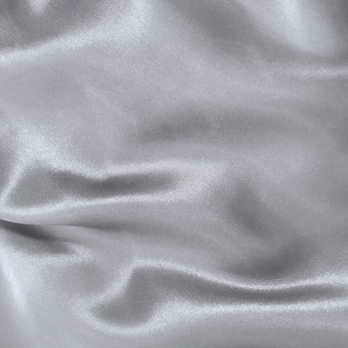 Silver Silk Satin 1 Way Stretch Soft Flowy Charmeuse Bridal - Etsy