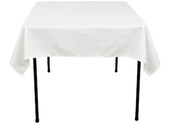 54 X 54-inch Seamless Red Rectangular Polyester Tablecloth for Wedding ...