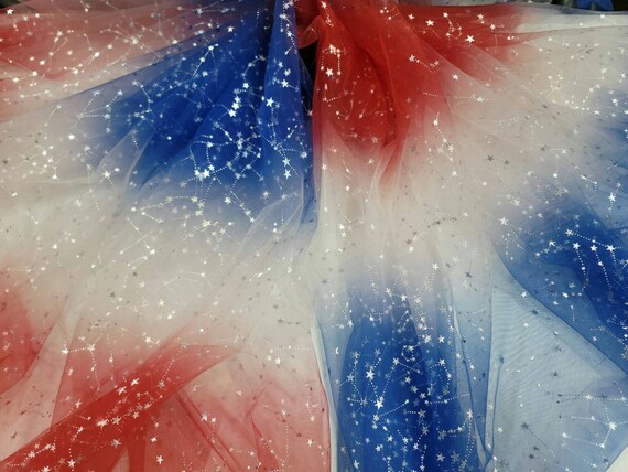 Inspired American Flag Fabric by the Yard Fashion Red White - Etsy