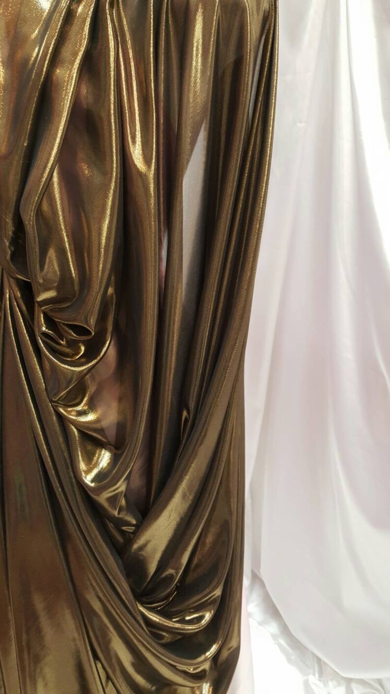 Gold Metallic Chiffon Silk Black Background Soft Flowy Prom | Etsy