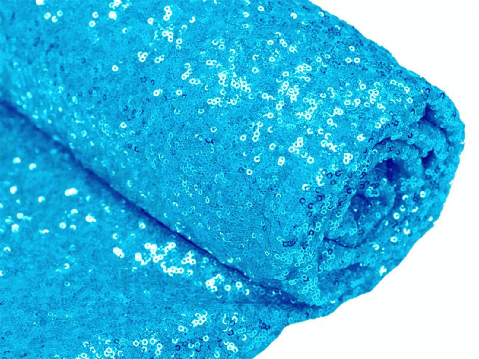 Turquoise Sequin Fabric by the Yard Sequin Fabric | Etsy