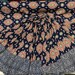 100% Japanese Rayon Challis Two Border Navy Blue and Fuchsia Pink ...