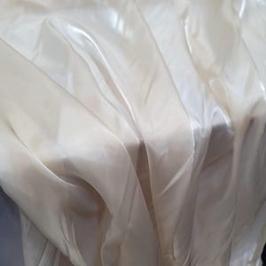 Beige Silk Organza Iridescent Sheer Fabric Sold by the Yard Party ...