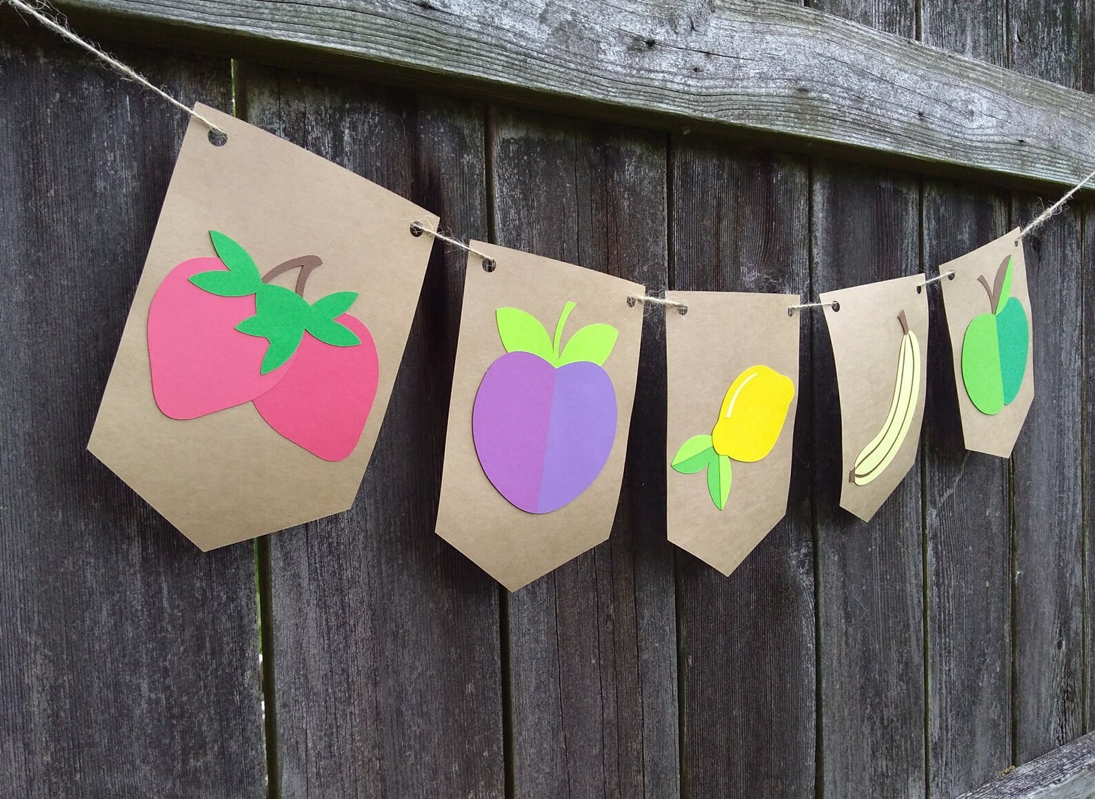 Fruit Banner Farmer's Market Decor Summer Party Banner | Etsy