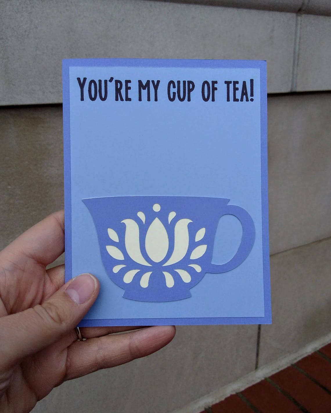 Valentine Card You're My Cup of Tea Card Tea Valentine - Etsy