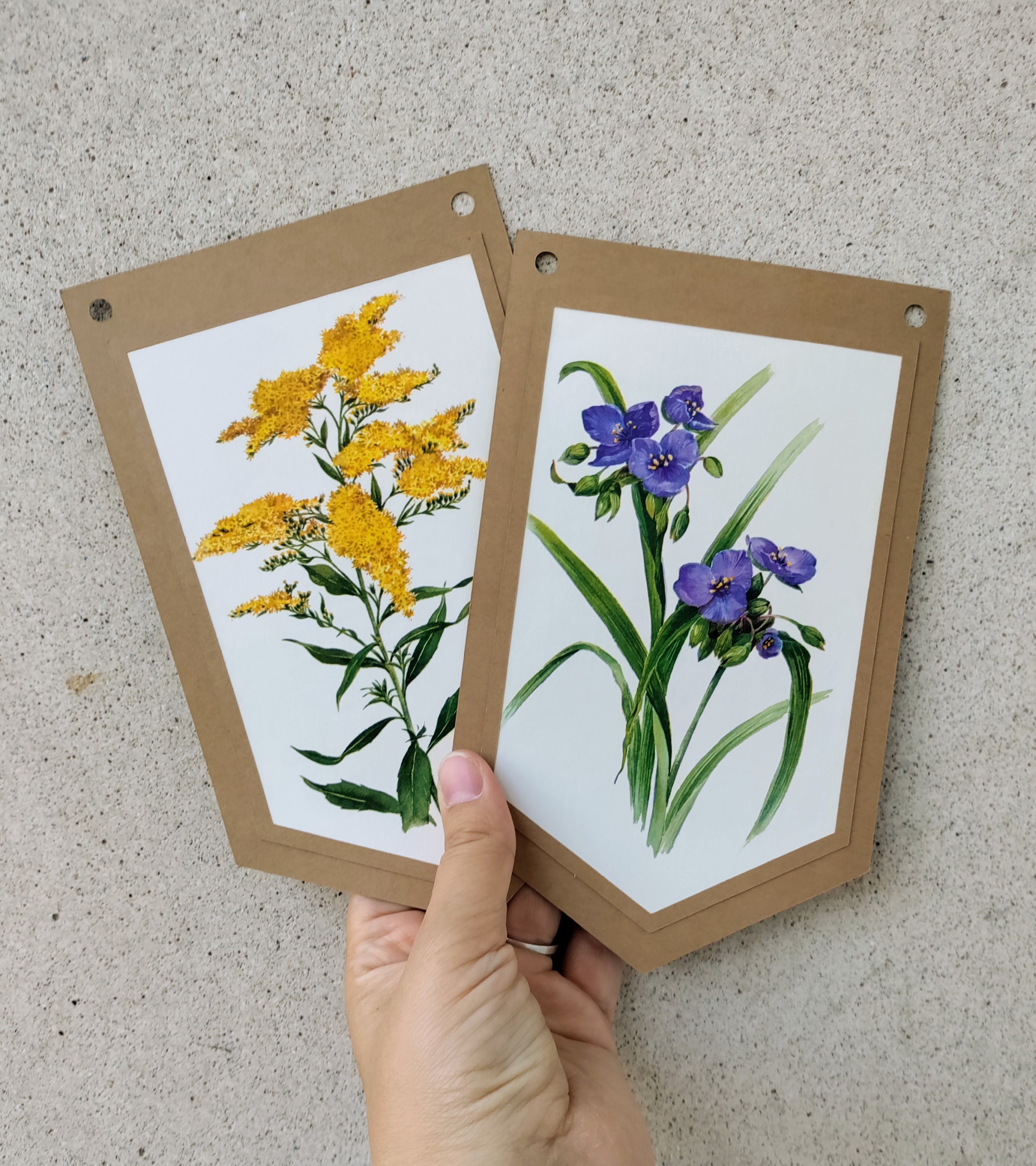 Botanical Cottagecore Banner Wildflower Bunting Decor | Etsy