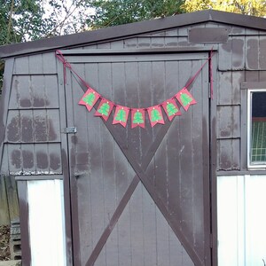 Christmas Banner Tree Garland Holiday Pennant Nordic - Etsy