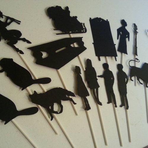Beauty & the Beast: Silhouette Shadow Puppet Set | Etsy UK