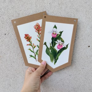 Botanical Cottagecore Banner Wildflower Bunting Decor - Etsy