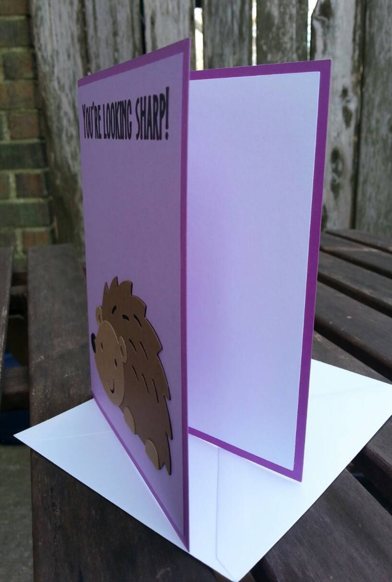 Cute Card Porcupine Card Woodland Greeting Card | Etsy