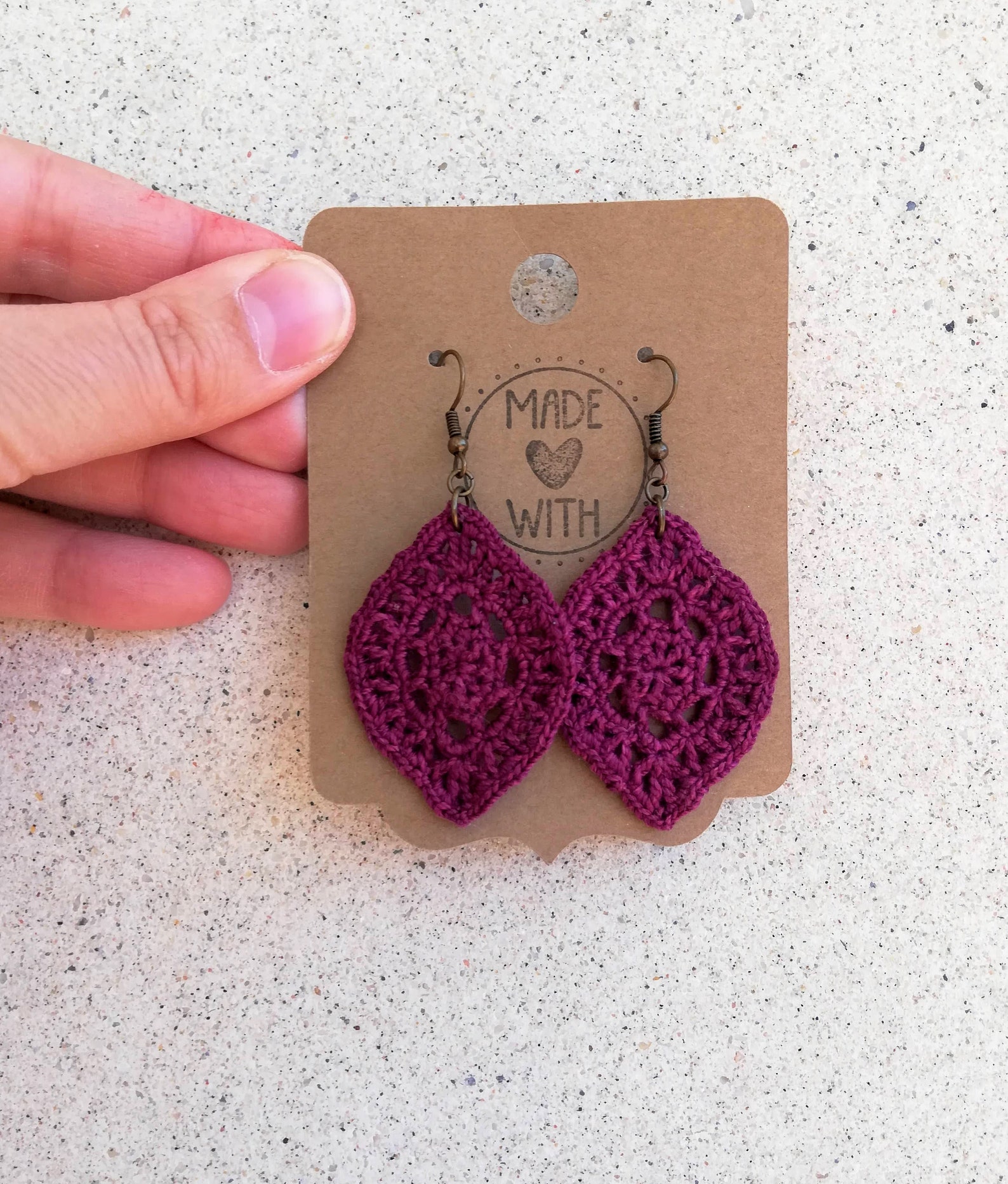 Boho Lace Earrings Handmade Jewelry Boho Chic Style | Etsy