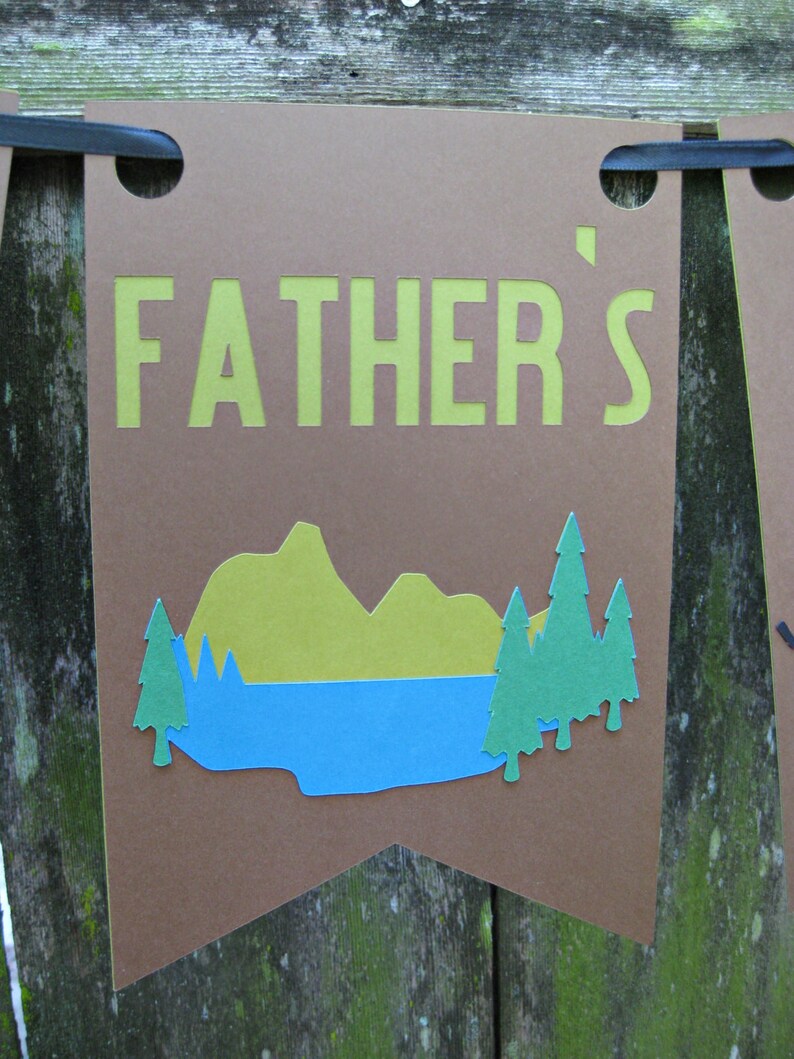 Father's Day Camping Banner Happy Father's Day | Etsy