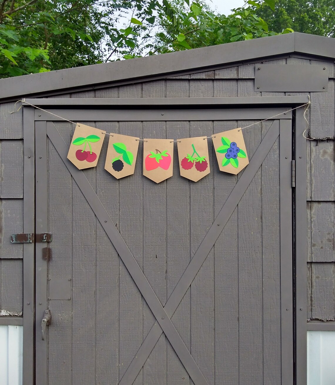 Berry Banner Farmer's Market Decor Berry Patch Fruit | Etsy