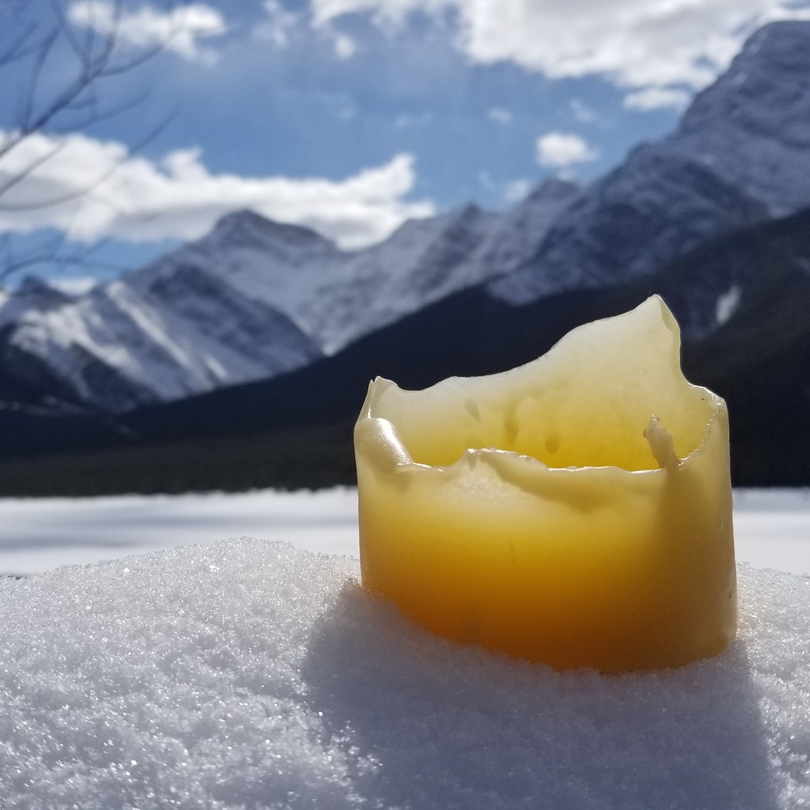 3" Natural Beeswax Pillar Candle - Solid Statement Piece - Etsy