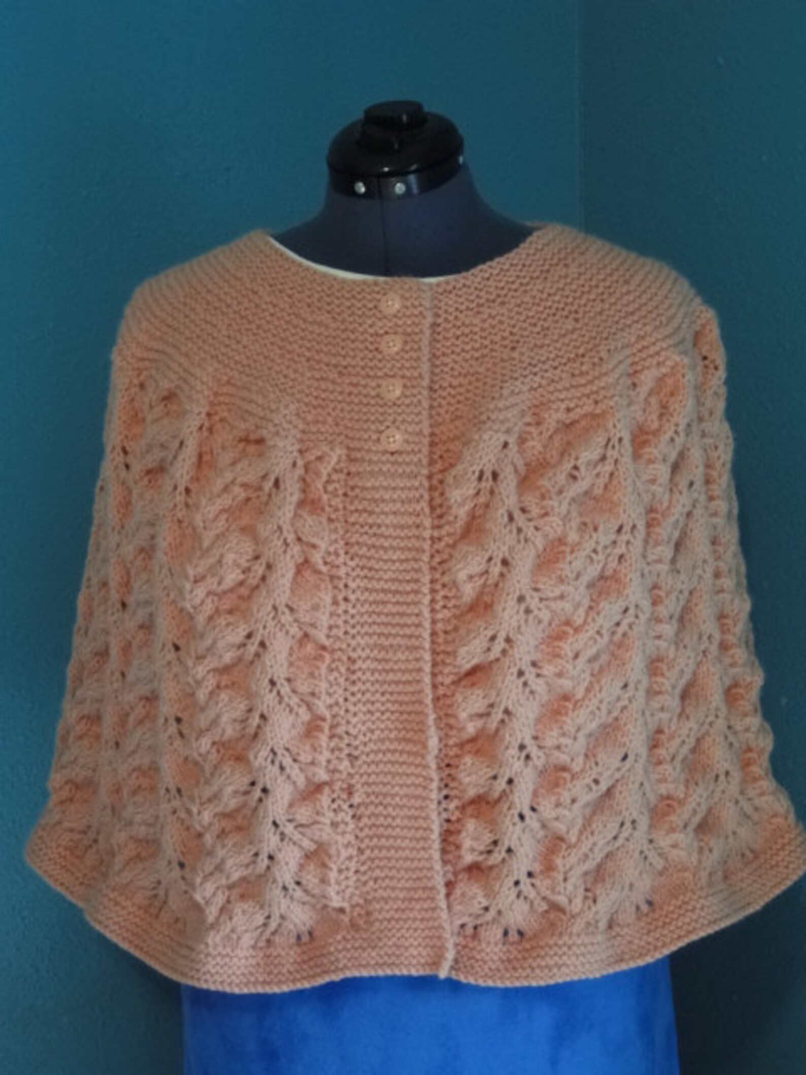 Wrap Me up in Lace Cape Knit Pattern - Etsy