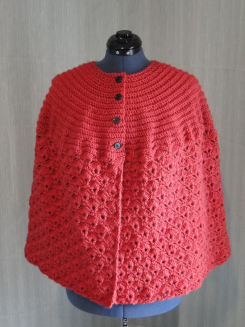 Cape of Shells Crochet Pattern - Etsy