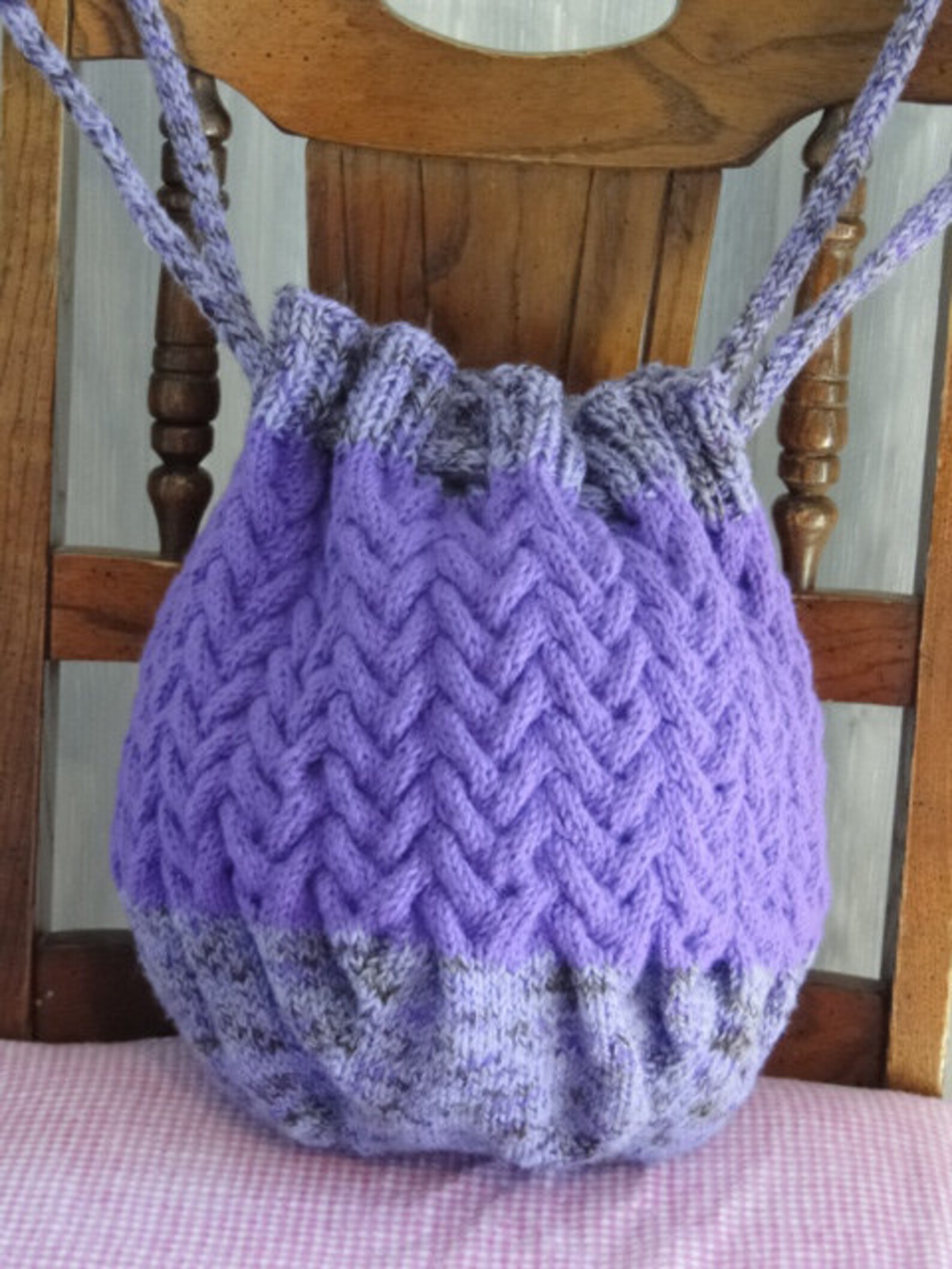 Molly's Cable Bag Knit Pattern - Etsy