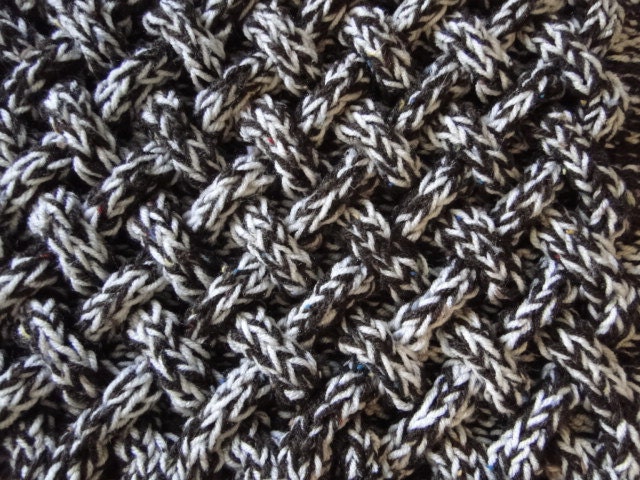 Basket Weave Rug Knit Pattern - Etsy