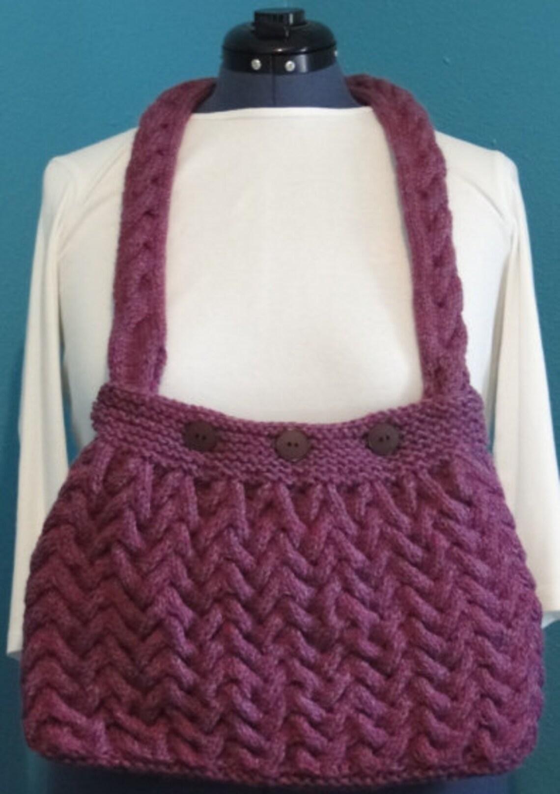 Pinkys Cable Purse Knit Pattern - Etsy