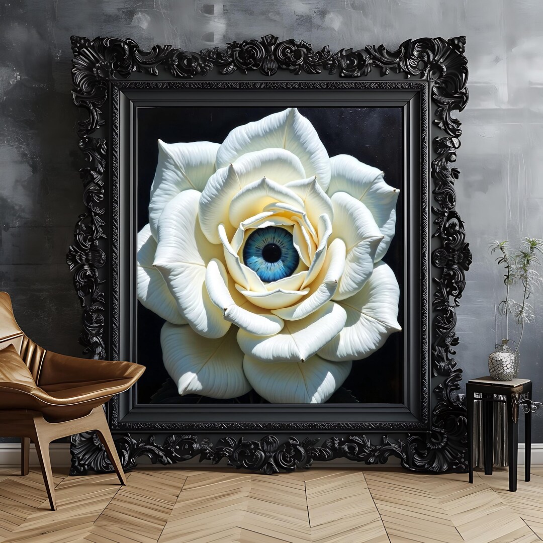 Flower With an Eye in Its Center Macabre Art Goth Macabre Artwork ...