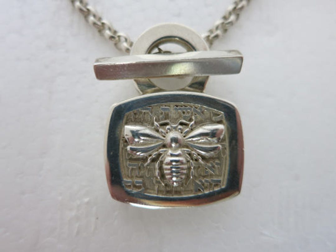 004 John 1:1 Sterling Silver Bee Pendant With Toggle Bar With Chain - Etsy