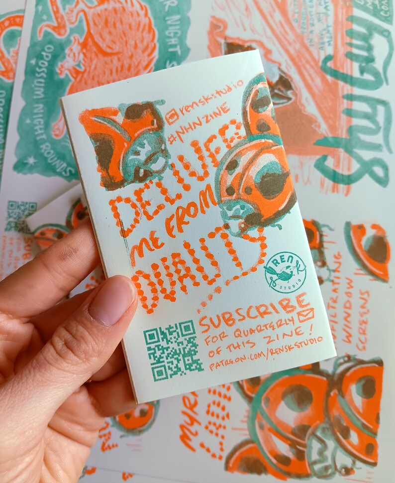 Non-human Neighbors Mini Zine VOL 10 - Limited Edition Riso Prints - Etsy