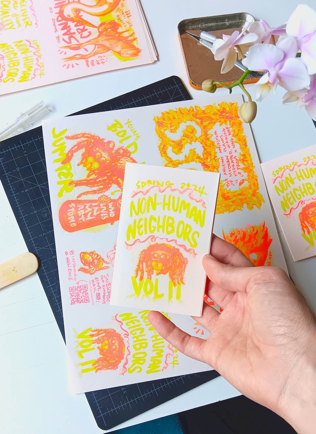 Non-human Neighbors Mini Zine #11 - Limited Edition Riso Prints - Run ...
