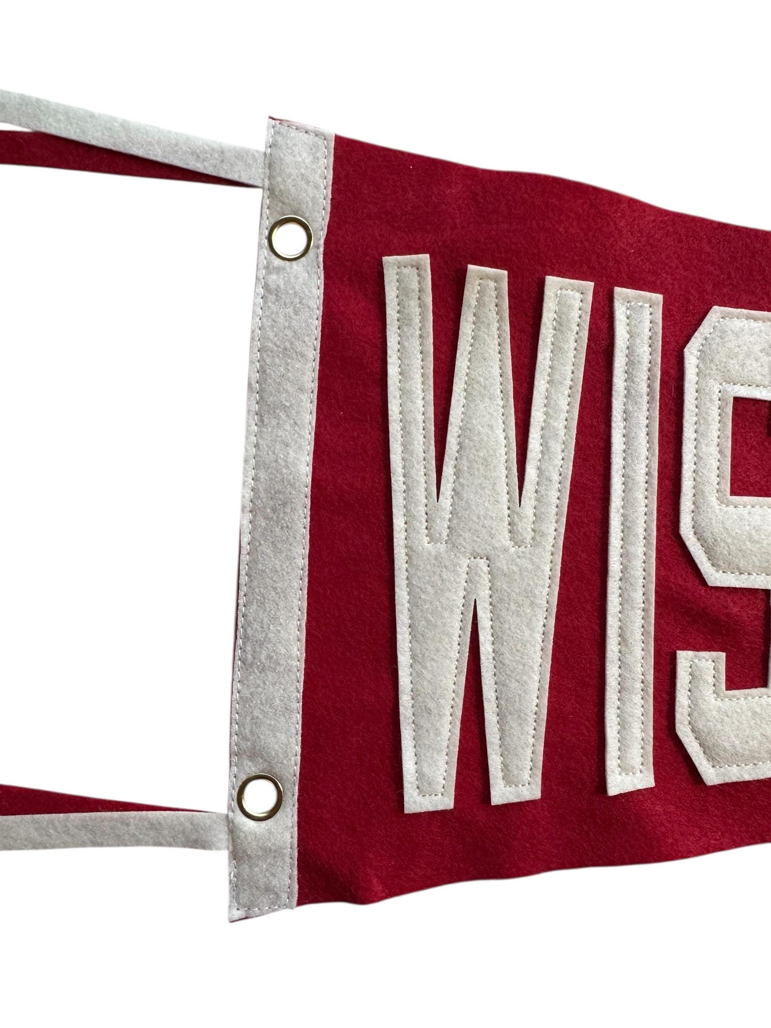 Vintage Inspired Wisconsin Pennant - Etsy