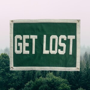 Get Lost Wall Pennant - Etsy