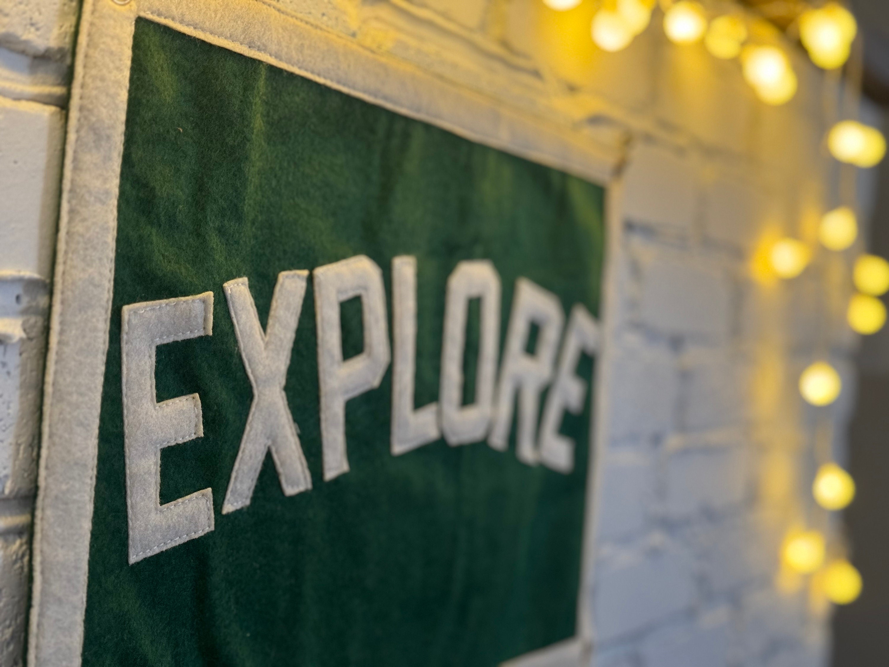 EXPLORE Wall Pennant - Etsy