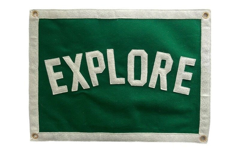 EXPLORE Wall Pennant - Etsy