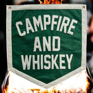 Campfire and Whiskey Banner - Etsy