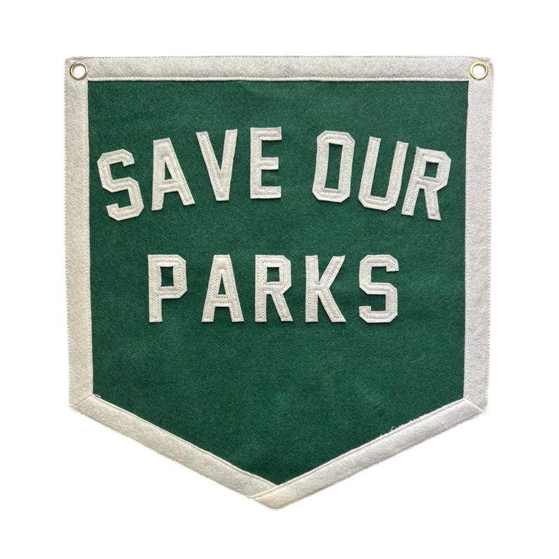 Save Our Parks Pennant - Etsy