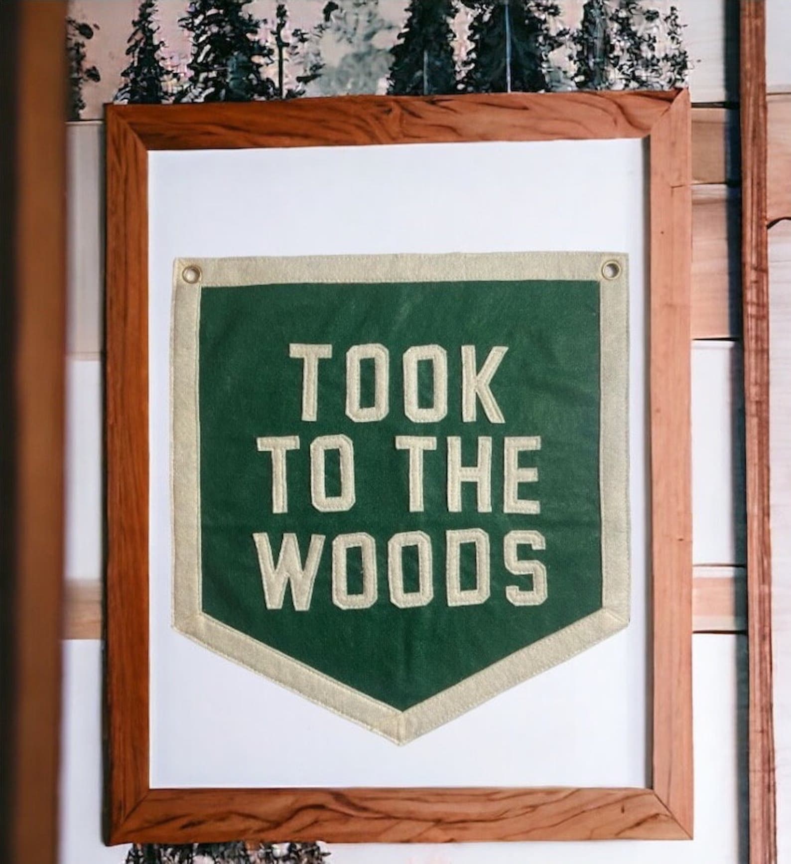 Took to the Woods Banner Pennant - Etsy