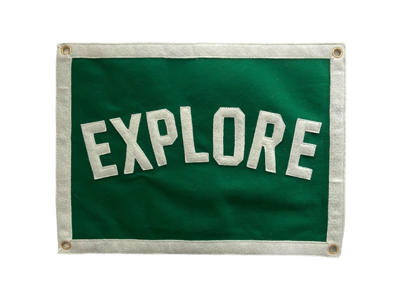 Explore Wall Pennant - Etsy