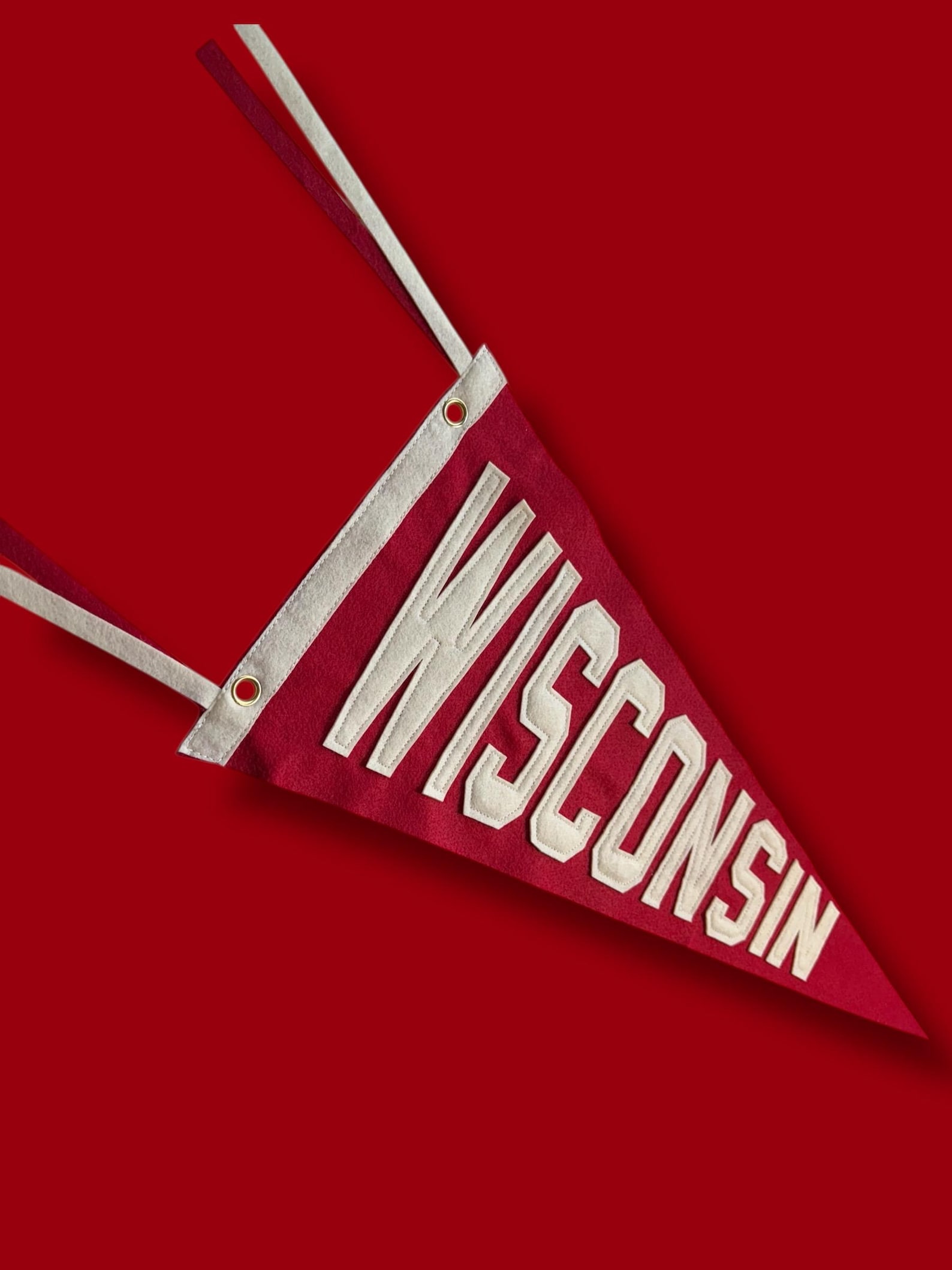 Vintage Inspired Wisconsin Pennant - Etsy