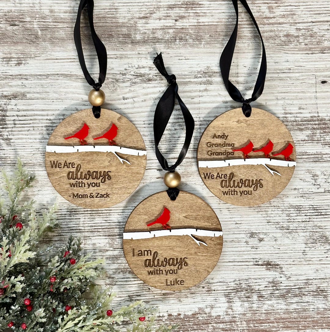 Cardinal Remembrance Ornament Cardinal Gift Remembrance Gift Cardinal ...