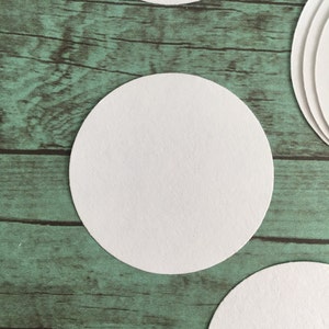 Circle Die Cut - White Paper - 1-1/2" Round - Pack of 50 ...