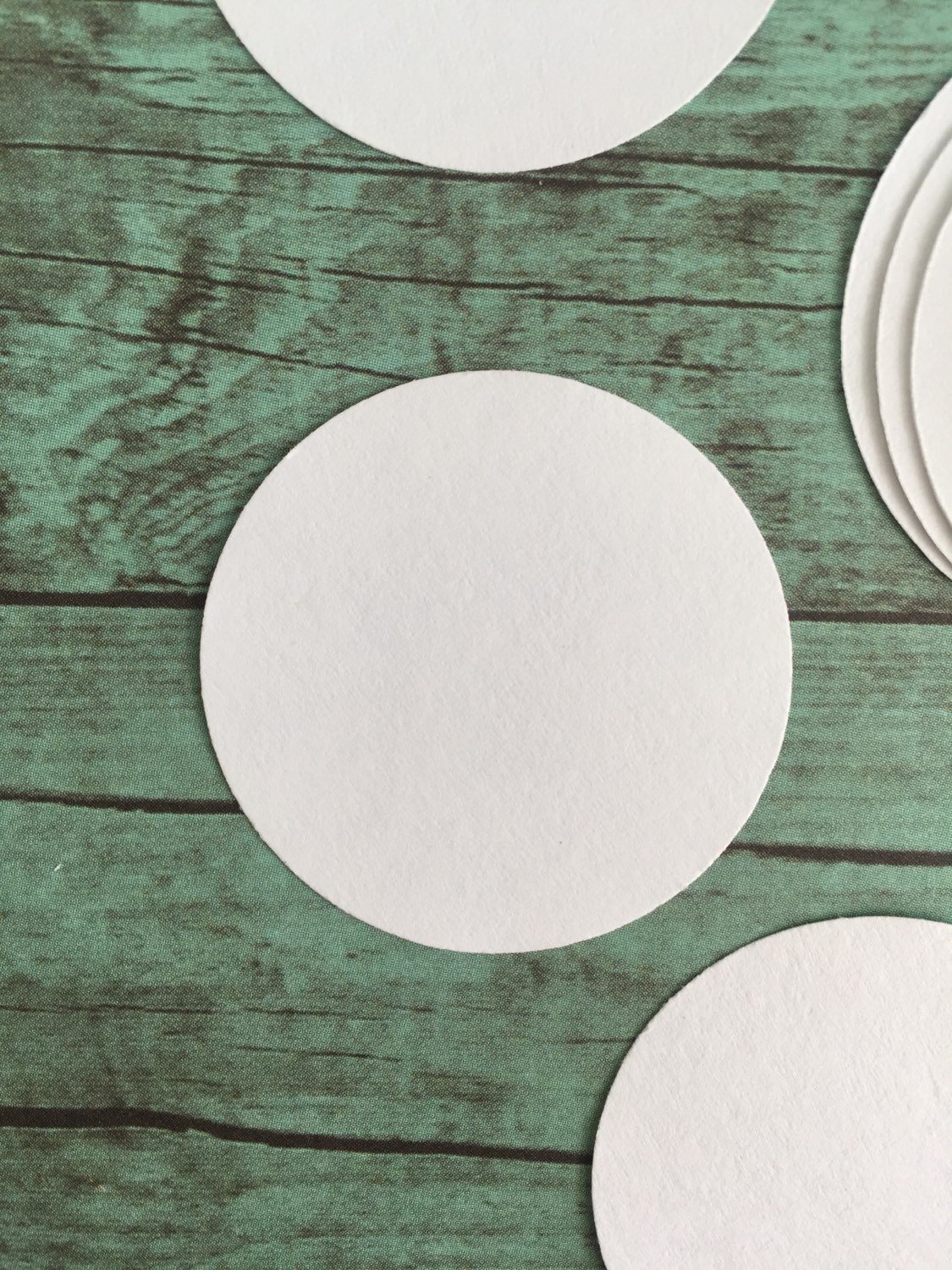 Circle Die Cut - White Paper - 1-1/2" Round - Pack of 50 ...