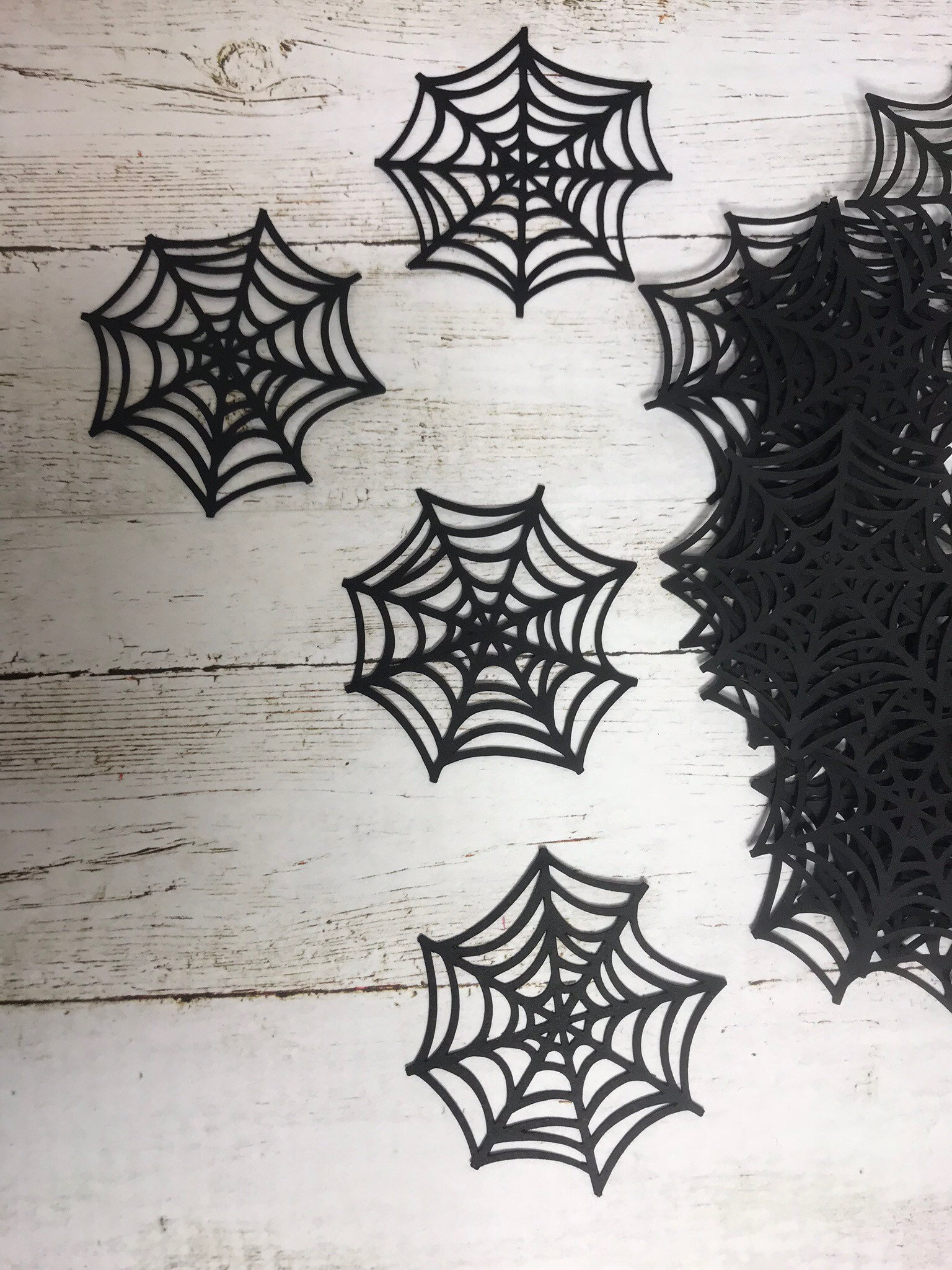 Spider Web Die Cut - Black Paper - Pack of 25 - Halloween, Spooky ...